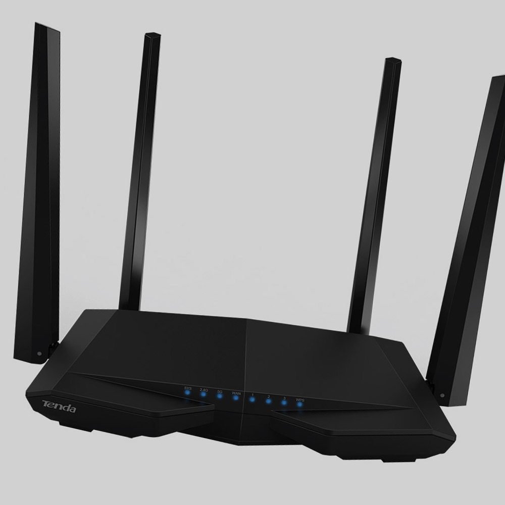 ROUTER TENDA AC6 AC1200 SMART DUAL BAND WIRELESS ROUTER - Rony Computer